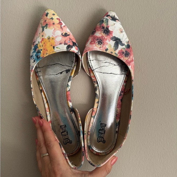 Brash | Shoes | Brash Pink Floral Flats With Pointed Toe | Poshmark